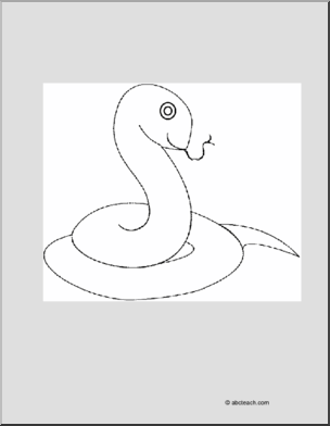 Coloring Page: Snake – Abcteach