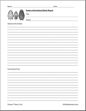 Research and Report: Snakes – Abcteach