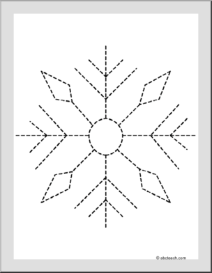 Trace and Color: Geometric Figure – Abcteach