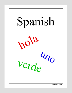 Portfolio Cover: Spanish – Abcteach