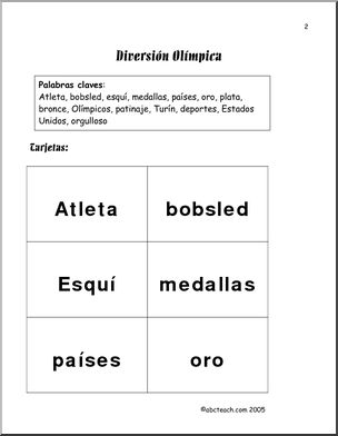 Spanish: Las Olimpiadas de Invierno – Abcteach