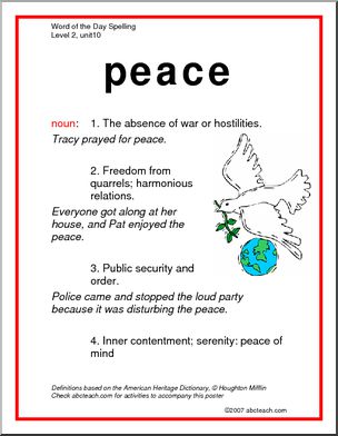 Spelling Level 2, unit 10 – word posters (elementary) – Abcteach