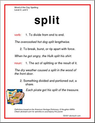 Spelling Level 2, unit 5 – word posters – Abcteach