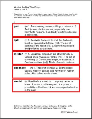 Spelling Level 2, unit 7 (review units 1-6) – Abcteach