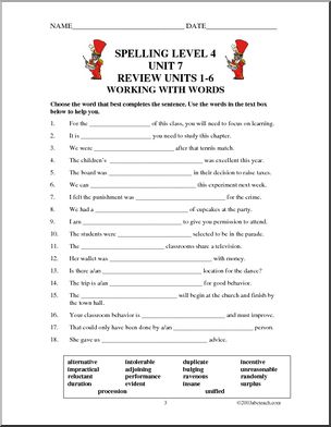 Book Aa-Zz Classroom/Individual Word List – Abcteach