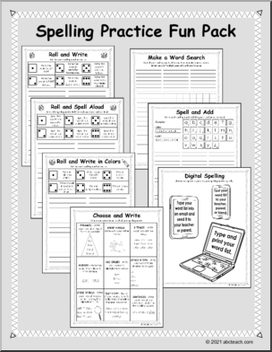Spelling Practice Fun Pack – Abcteach