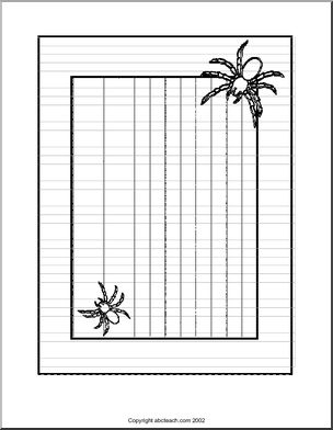 Border Paper: Spiders (primary/elementary) – Abcteach