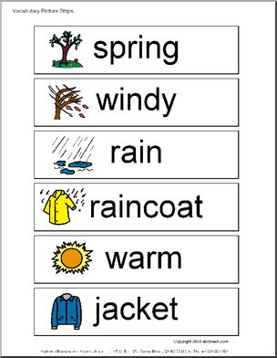 Word Wall: Spring (pictures) – Abcteach