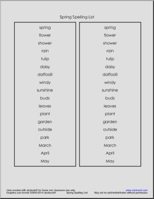 Holiday/Seasonal: Seasonal – Spring Theme Packet (grades 2-3) – Abcteach