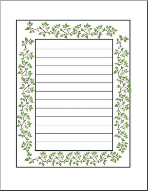 Border Paper: Spring Blossoms (primary/elem) – Abcteach
