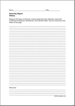 Comprehension: State – Kentucky (elementary) – Abcteach