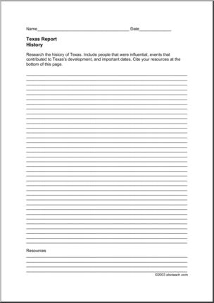 Report Form: Texas – Abcteach