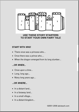 Story Starters: Fairy Tales (elem/upper elem) – Abcteach