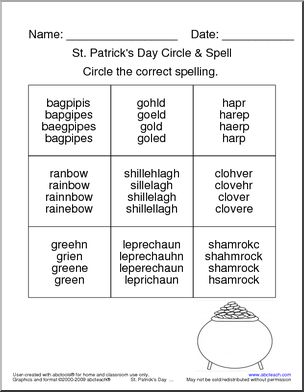 Shapebook: The Luck of the Irish – Abcteach