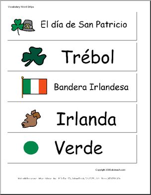 Spanish: Vocabulario – El dÃŒa de San Patricio – Abcteach