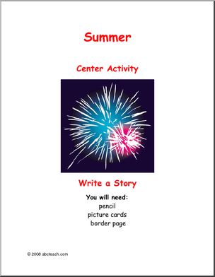 Learning Center: Summer – Story Prompt – Abcteach