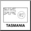 Clip Art: Flags: Australian Capital Territory (coloring page) – Abcteach
