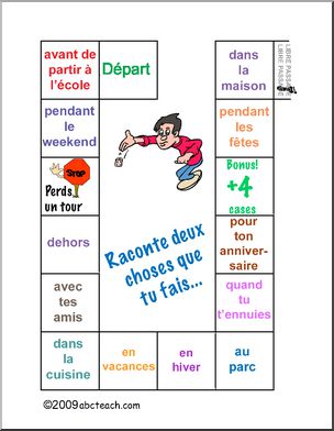 French: Jeu–“Raconte deux choses…” – Abcteach