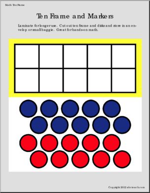 Ten Frames – Page 2 – Abcteach