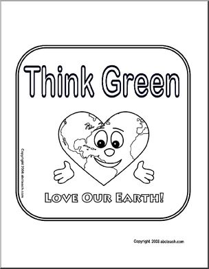 Think Green Signs – Abcteach