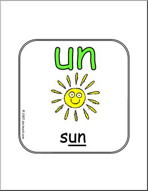 Word Families set 1 (color) Small Signs – Abcteach