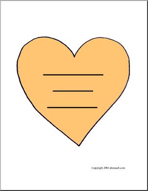 Writing Prompt: Orange Candy Heart – Abcteach