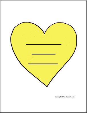 Writing Prompt: Yellow Candy Heart – Abcteach
