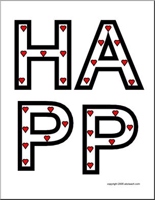 Letter Patterns: Happy Valentine’s Day – Abcteach