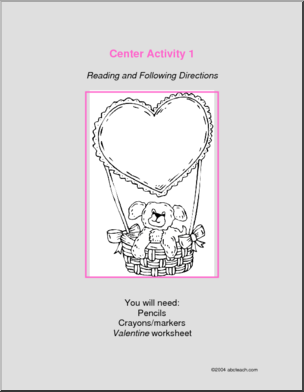 Learning Center: Valentine – Abcteach