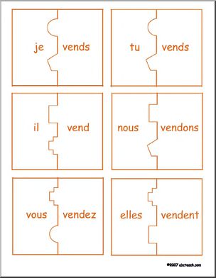 French: Number matching game – Abcteach