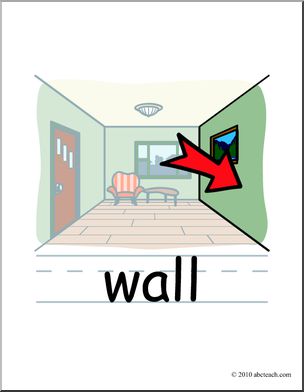 Clip Art: Basic Words: Wall Color (poster) – Abcteach