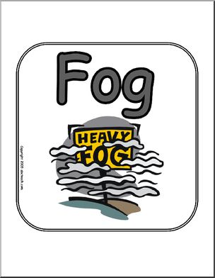 Sign: Weather – Fog – Abcteach