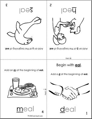 eal Words Foldable Booklet (b/w) (k-1) Words from Words – Abcteach