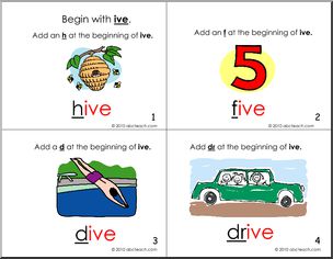 ive Words Book (color) (k-1) Words from Words – Abcteach