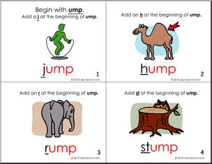 Booklet ump Words (color) (primary) Words from Words – Abcteach
