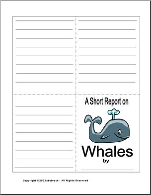 Report Form: Whales (color) – Abcteach