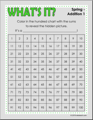 What’s It? Spring – Addition – Abcteach