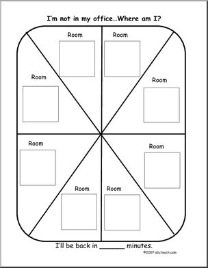 Where Are We? Room Chart 3 – Abcteach