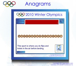 Interactive: Notebook: Anagram: Winter Olympics – Abcteach