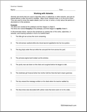Verb Tense (elem) Rules and Practice – Abcteach