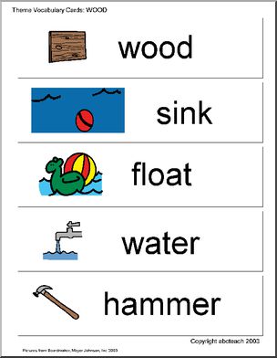 Word Wall: Wood (pictures) – Abcteach