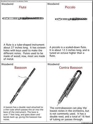 Music Vocabulary Cards – Abcteach