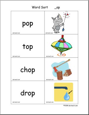 -atch Words’ Word Sort Center – Abcteach