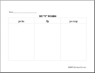 Word Ending “ed” 1-1-1 (primary) Phonics – Abcteach