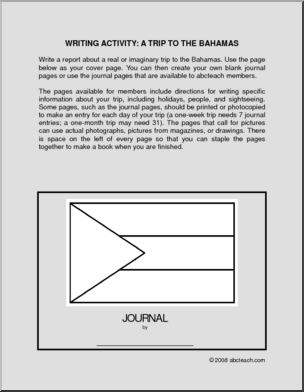 A Trip to the Bahamas (elem/upper elem) – cover only’ Writing Activity ...
