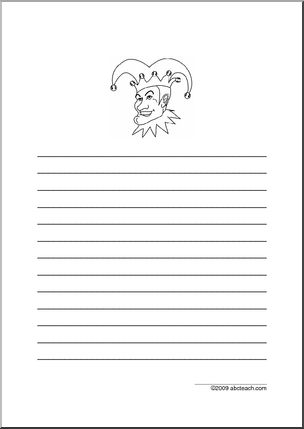 Writing Paper: Jester (primary) – Abcteach