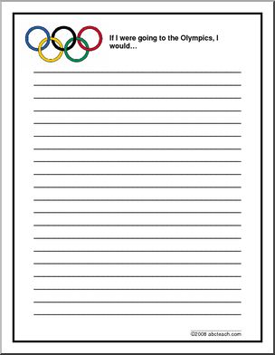 Writing Prompt: Olympics (elementary) – Abcteach
