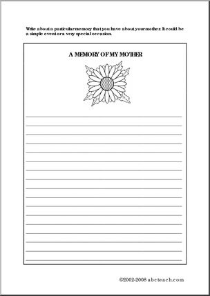 Writing Prompt: Mother’s Day Set dn-font style (manuscript & cursive ...