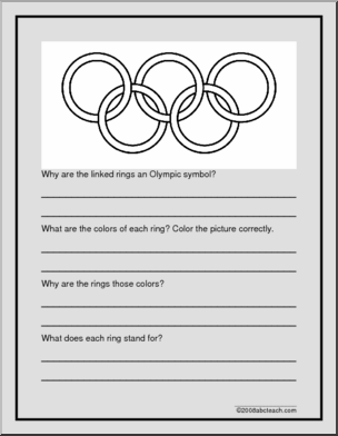 Report Form: Olympic Rings – Abcteach