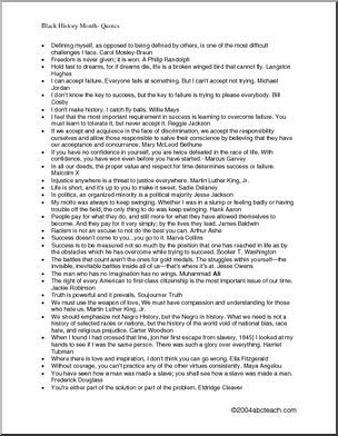 Black History – Page 5 – Abcteach